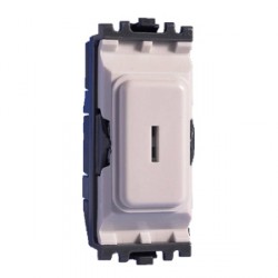 MK Electric Grid Plus White 20A Double Pole One Way Switch Module ...