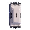 MK Electric Grid Plus White 20A Double Pole One Way Secret Key Switch ...