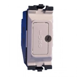 MK Electric Grid Plus 20A DP 1 Way Switch Module (K4896MWWHI) at UKES