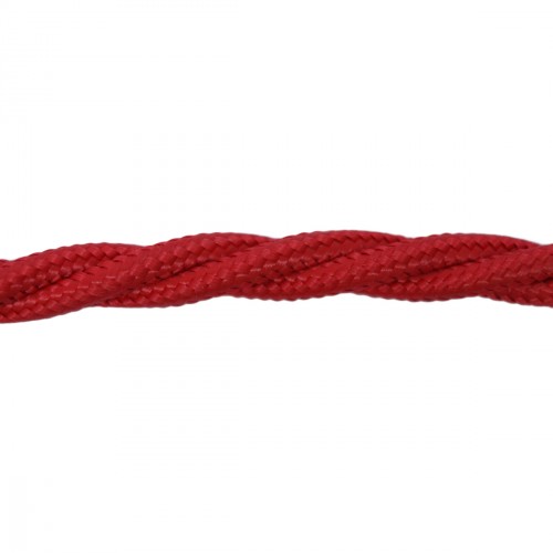 1m of Red Braided Cable (CABTRE31062) at UK Electrical Supplies