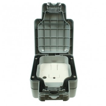 MK Electric Masterseal Plus™ Grey 13A Double Pole Switched Fused IP66 ...