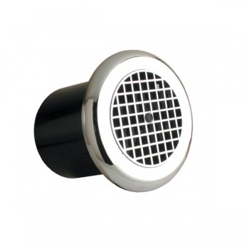 Manrose Lo Profile 100mm Circular Chrome Extractor Fan | UKES