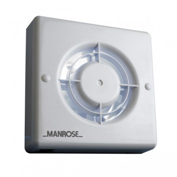 Manrose 100mm Extractor Fan with Timer and Pullcord Switch | UKES