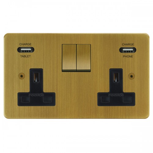 Focus SB Horizon USB Socket (HAB68-2B) at UK Electrical Supplies
