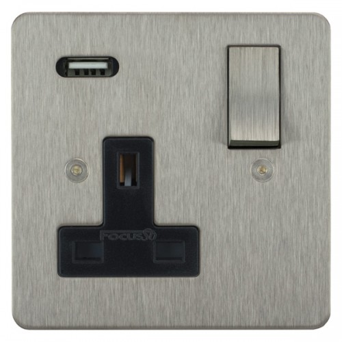 Focus SB Horizon USB Socket (HSS68-1B) at UK Electrical Supplies