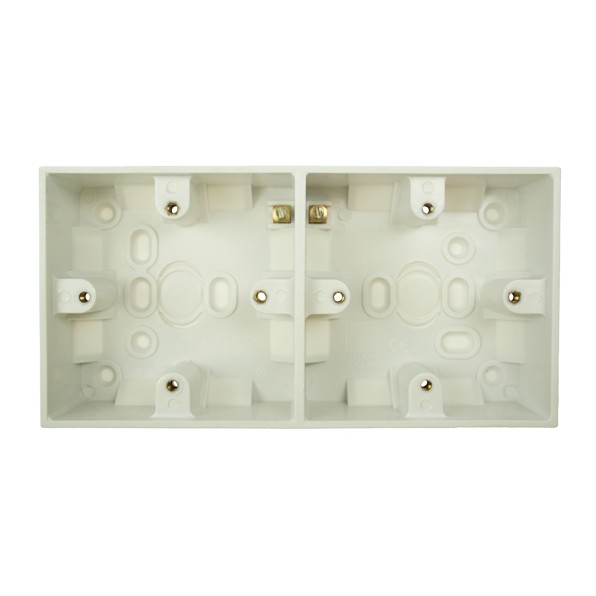 BG Dual 32mm Surface Pattress, Switches and Sockets, UK Electrical Supplies