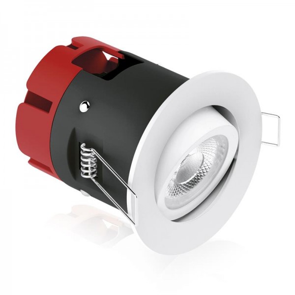 Aurora Lighting m7 6W 4000K Dimmable Adjustable LED Downlight with Matt ...