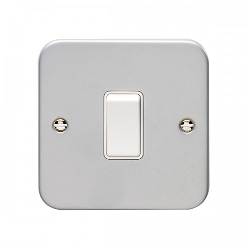 Eurolite Metal Clad 1 Gang 10A Intermediate Switch (MCINT W) at UKES