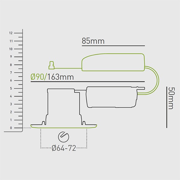 Collingwood Lighting Halers H2 Pro 700 T 3000K Dimmable Fixed LED ...
