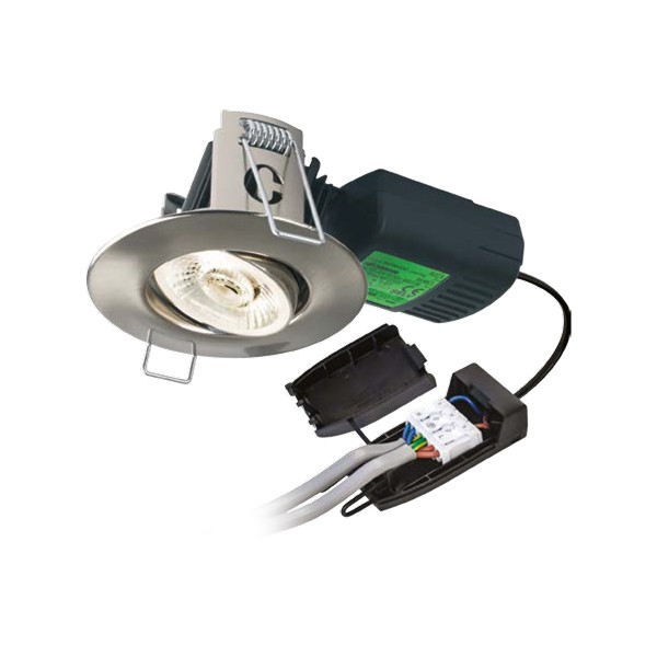 Collingwood Lighting Halers H4 Pro 700 T 2700K Dimmable Brushed Steel ...
