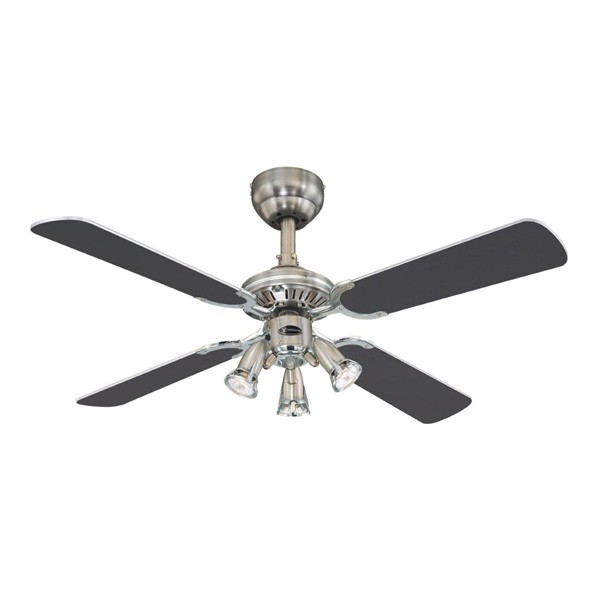 Westinghouse Princess Euro 42 Inch Dark Pewter Ceiling Fan with Silver ...