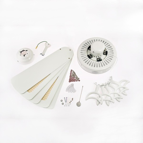 Westinghouse Monarch 48 Inch White Ceiling Fan with White and White ...