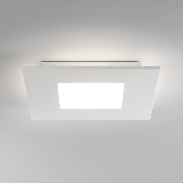 Astro Zero Square White LED Ceiling Light | UKES