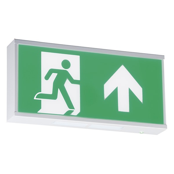 Knightsbridge 6W Wall Mounted LED Exit Sign Box (EMRUN) | UKES