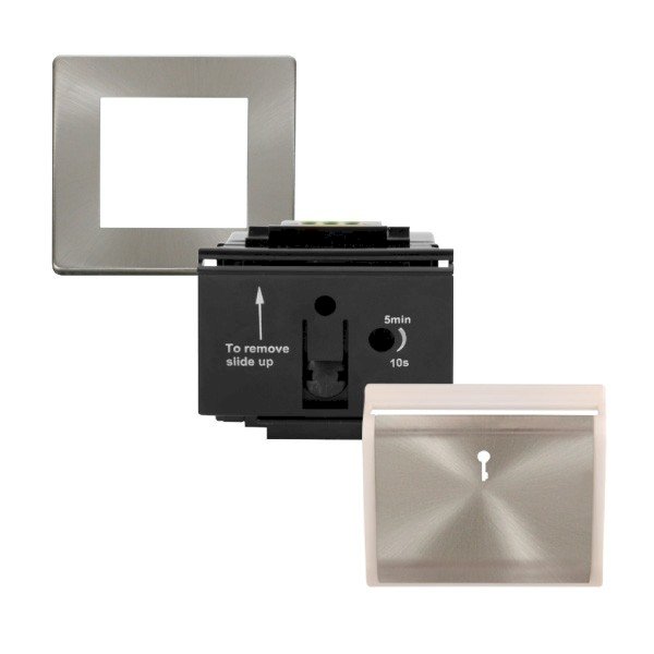 Click Definity Flat Plate Screwless Hotel Key Card Switch w/ Brushed ...