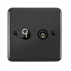 Click Deco Plus 2 Gang 10AX 2 Way Ingot Switch (DPBN412BK) at UKES