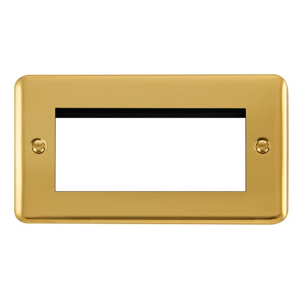 Click Deco Plus 2 Gang Quad Aperture Plate (DPBR312) at UKES