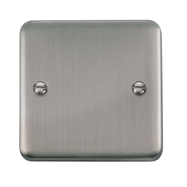 Click Deco Plus Stainless Steel 1 Gang Blank Plate | UKES