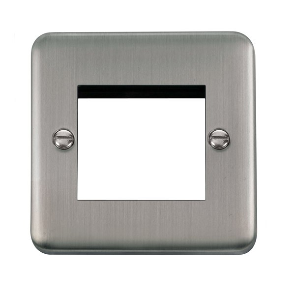 Click Deco Plus 1 Gang Twin Aperture Plate (DPSS311) at UKES