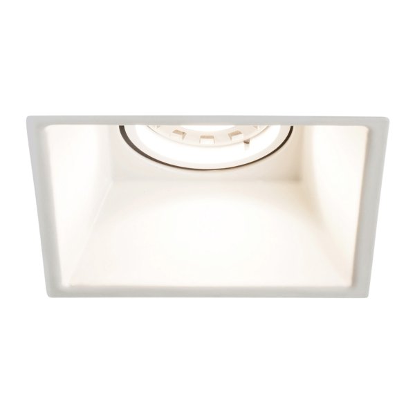 Astro Minima Square GU10 Matt White Fire-Rated Downlight | UKES