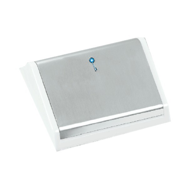 Hamilton EuroFix Satin Chrome 12-24V 50x50mm KNX On/Off Card Switch ...