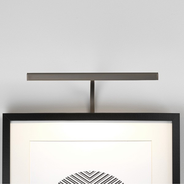 Astro Mondrian 300 Frame Mounted Bronze LED Picture Light | UKES