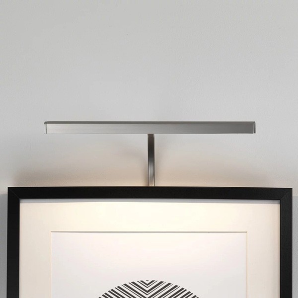 Astro Mondrian 300 Frame Mounted Matt Nickel LED Picture Light | UKES