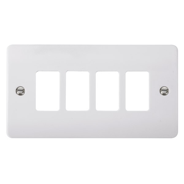 Click Mode GridPro 4 Gang Front Plate at UKES