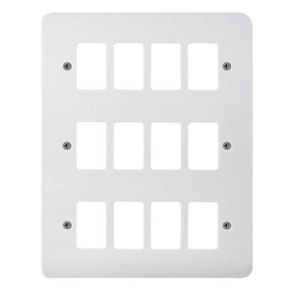 Click Mode GridPro 12 Gang Front Plate at UKES