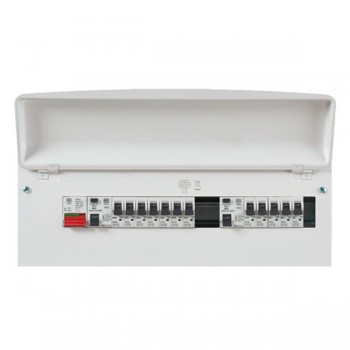 MK Electric Fully Populated 21 Way Consumer Unit (K7678SMET) at UKES