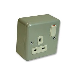 MK Electric Metalclad Plus™ 13A Socket (K2977ALM) at UK Electrical