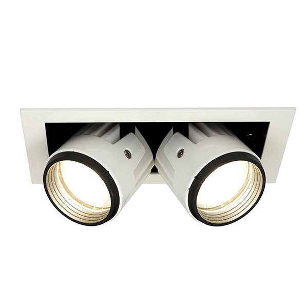 Ansell Unity Retractable 2x14W 4000K LED Downlight (AULED2/SMP) | UKES