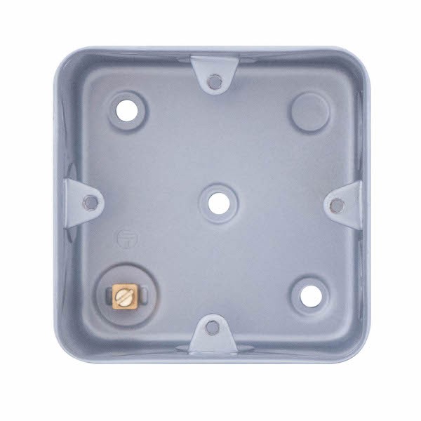 Selectric Metal Clad 1 Gang Surface Mounting Box (LG828MB) at UKES