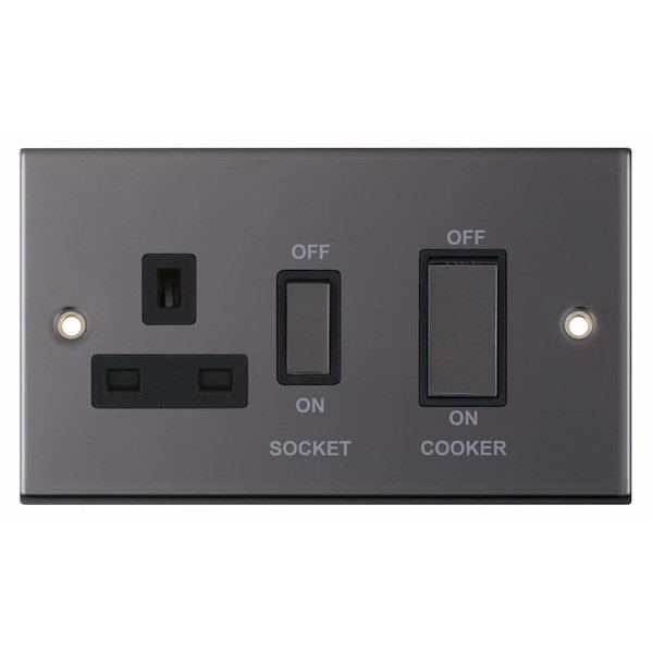 Selectric 5M 45A Switch & 13A Switched Socket (DSL449) at UKES