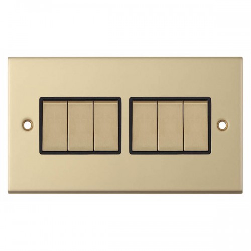 Selectric 5M 6 Gang 10A 2 Way Switch (DSL805) at UKES