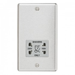 Knightsbridge Decorative Switched Socket w/ USB (CL9224BCG) | UKES
