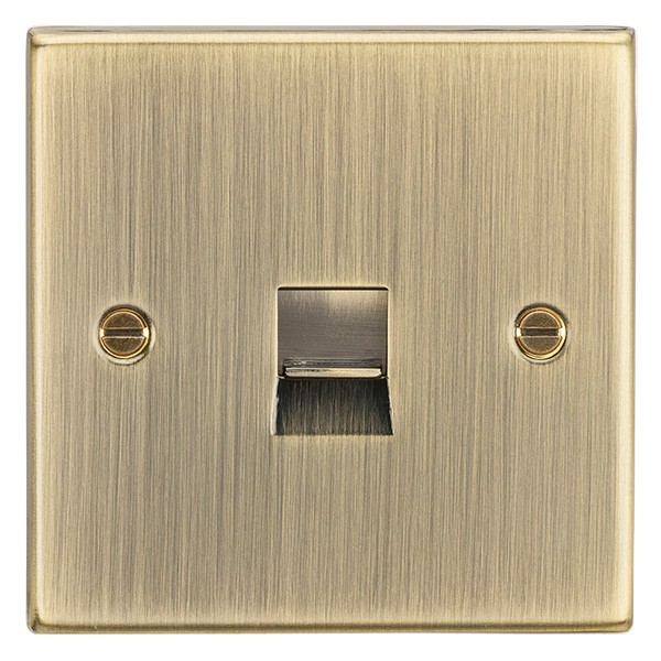 Knightsbridge Decorative Telephone Extension Socket (CS74AB) at UKES