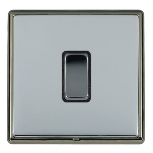 Hamilton Linea-Rondo CFX Black Nickel Frame/Bright Steel Plate 1 Gang ...