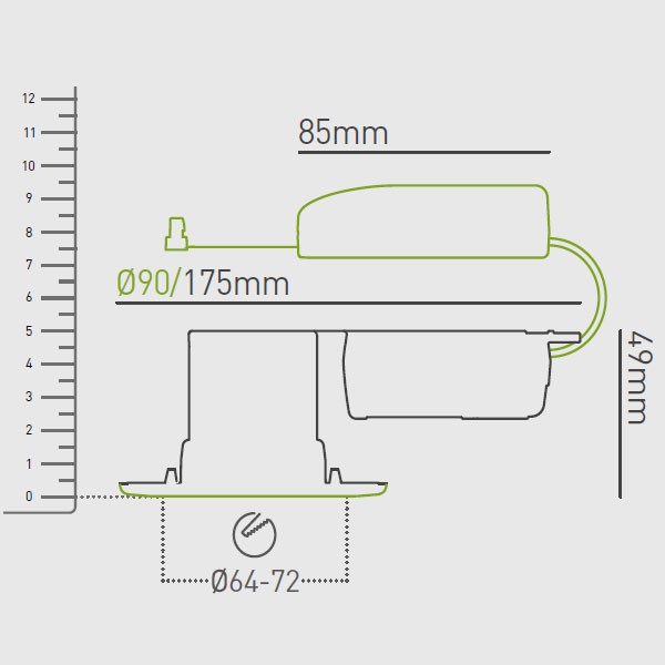Collingwood Lighting Halers H2 Lite 500 3000K Dimmable Brushed Steel ...