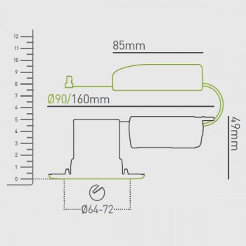 Collingwood Lighting Halers H2 Lite 500 CSW Colour Switchable Dimmable ...