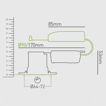 Collingwood Lighting Halers H2 Pro Elect 4000K Dimmable Fixed LED ...