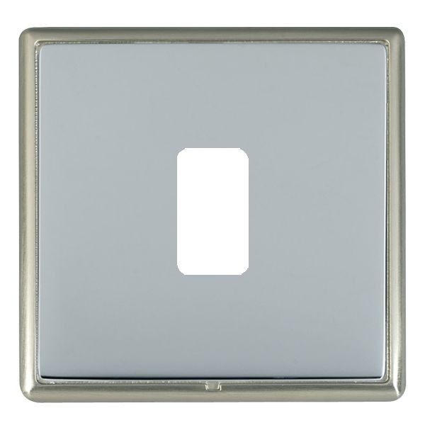 Hamilton Linea-Rondo CFX Satin Nickel Frame/Bright Steel Plate 1 Gang ...