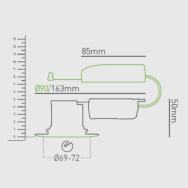 Collingwood Lighting Halers H4 Pro 700 3000K Dimmable Adjustable LED ...