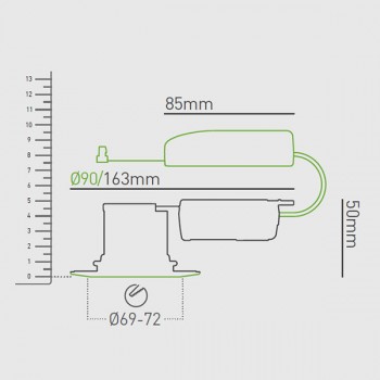 Collingwood Lighting Halers H4 Pro 700 2700K Dimmable Adjustable LED ...