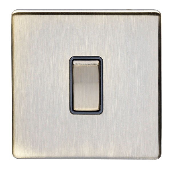 Eurolite Concealed 3mm 1 Gang 10A 2 Way Switch (AB1SWB) | UKES