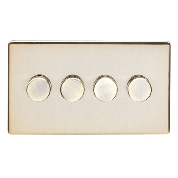 Eurolite Antique 4 Gang LED Dimmer Switch (AB4DLED) at UKES