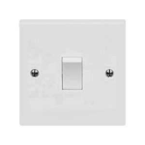 BG White PVC Single 1 Way Switch, Switches and Sockets, UK Electrical ...