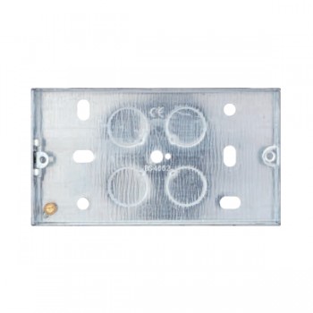 Selectric 3-4 Gang Galvanised Steel Back Box | UKES