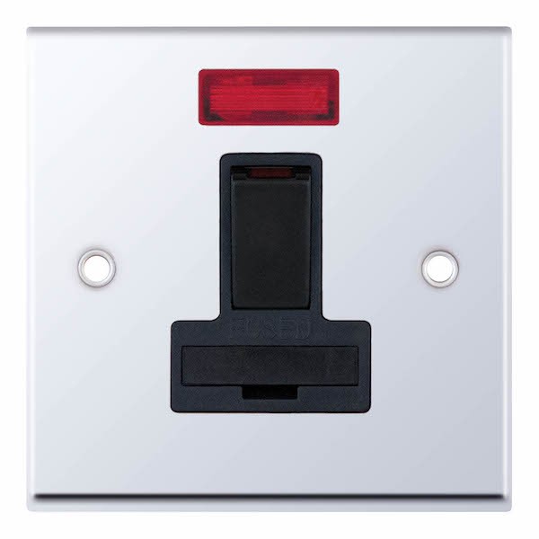 Selectric 7M Polished Chrome 13A Double Pole Switched Fused Connection ...