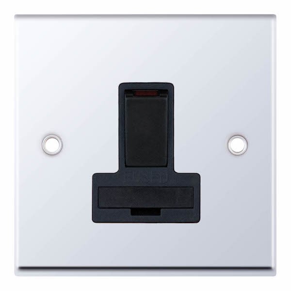 Selectric 7M Polished Chrome 13A Double Pole Switched Fused Connection ...